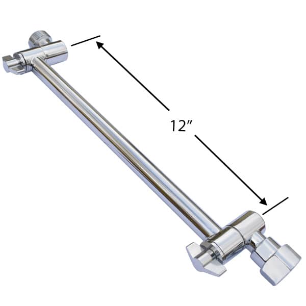 Adjustable Extension 12 inch Chrome - High Sierra Showerheads
