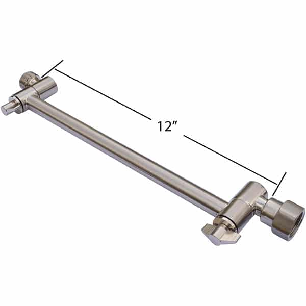 Adjustable Extension 12 inch Brushed Nickel - High Sierra Showerheads