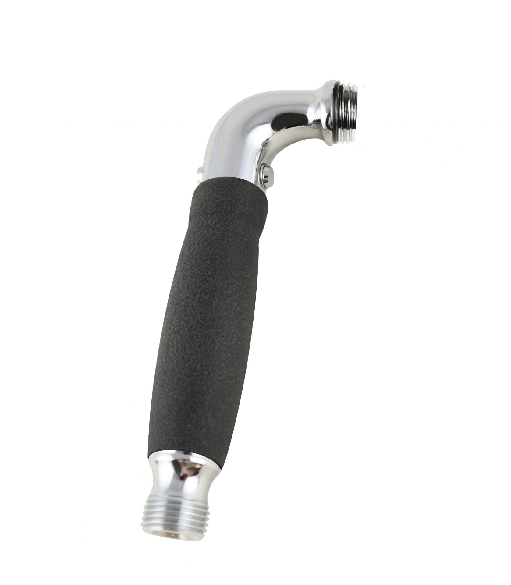 Shower Handle - Chrome - Black NonSlip Grip - High Sierra Showerheads