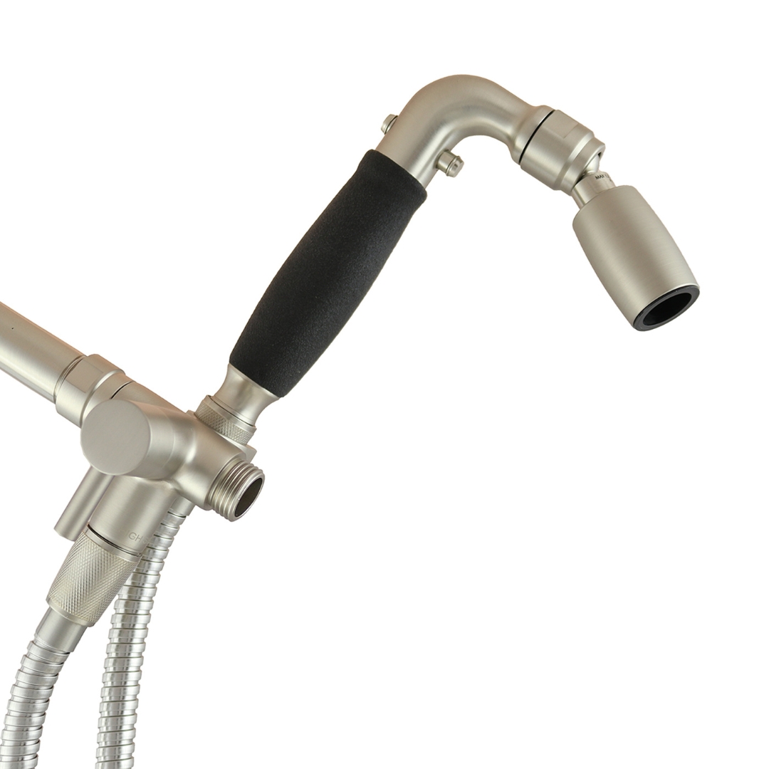 3-Way Combo Kit - Handheld & No Fixed Shower Heads - Brushed Nickel ...