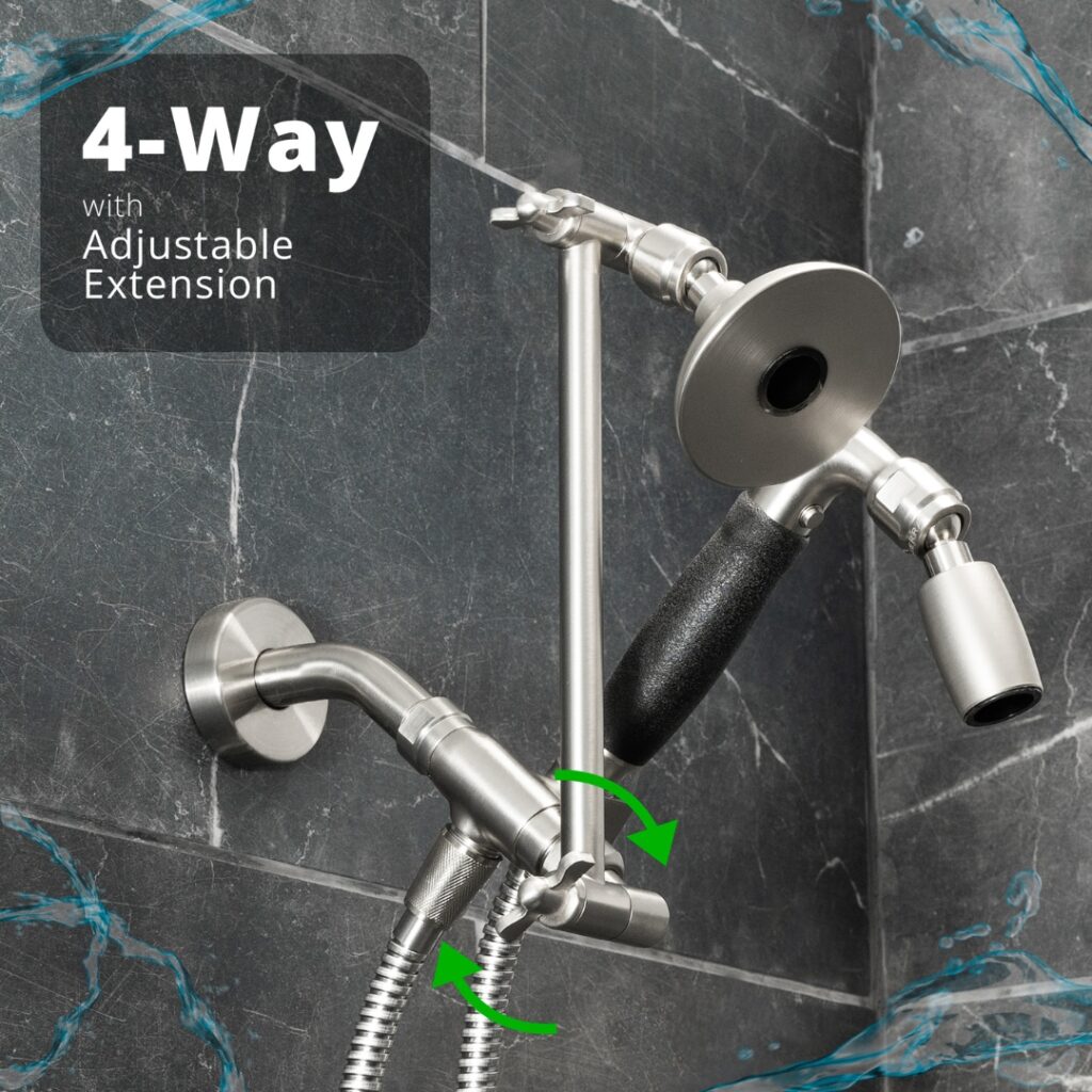 4-Way Combo Kit - Handheld with HALF DOME® Shower Head - Chrome ...