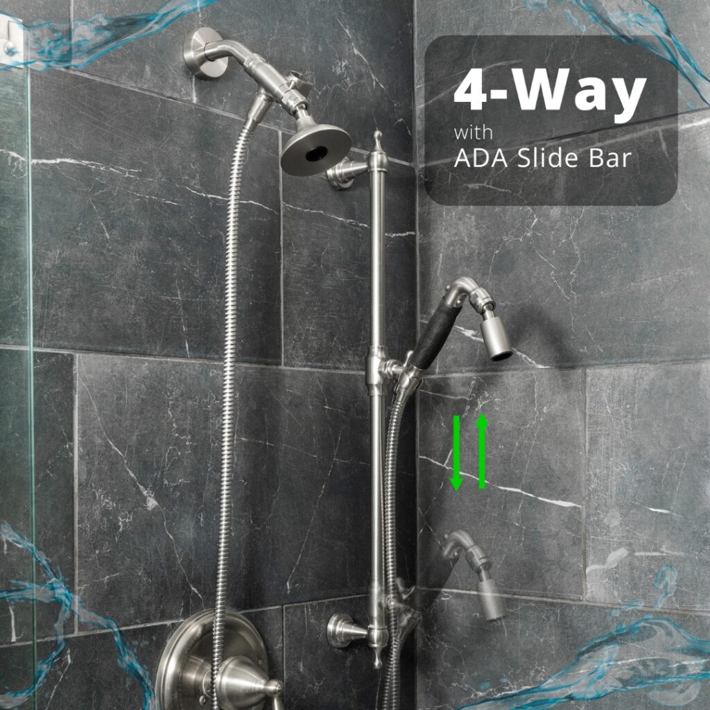 4-Way Combo Kit - Handheld with HALF DOME® Shower Head - Chrome ...