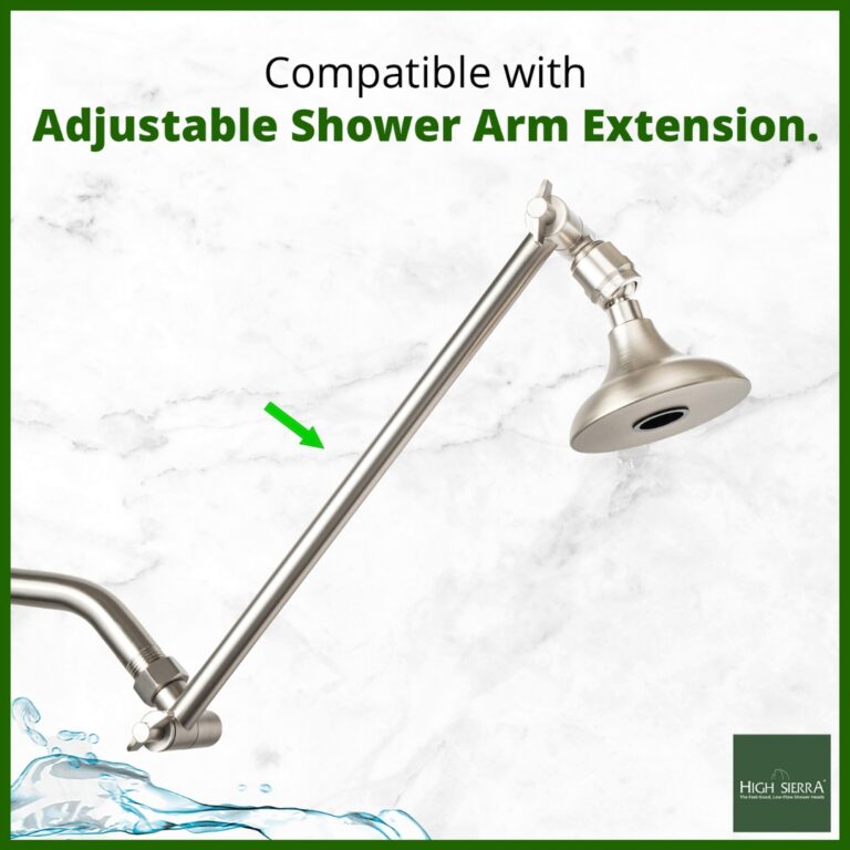 HALF DOME® Rain Shower Head - Brushed Nickel - No Trickle Valve - High ...